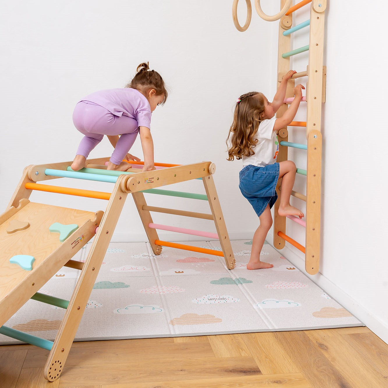Montessori Climbing Triangles & Playgrounds | Wooden Magic